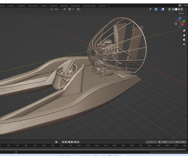 ArtStation - Futuristic Military Airboat | Resources