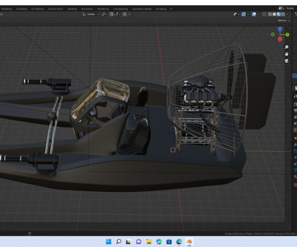 ArtStation - Futuristic Military Airboat | Resources