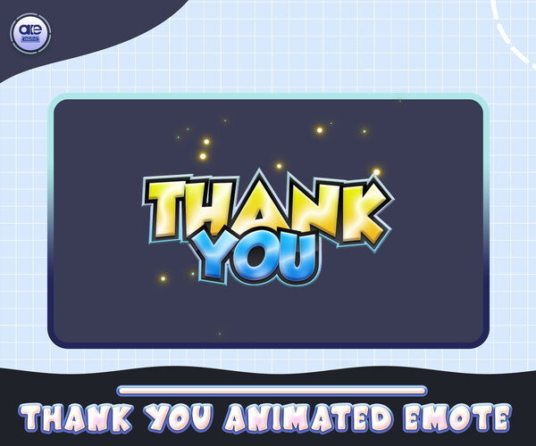 ArtStation - Thank You Twitch Emote Animated, Discord Emote, Twitch ...