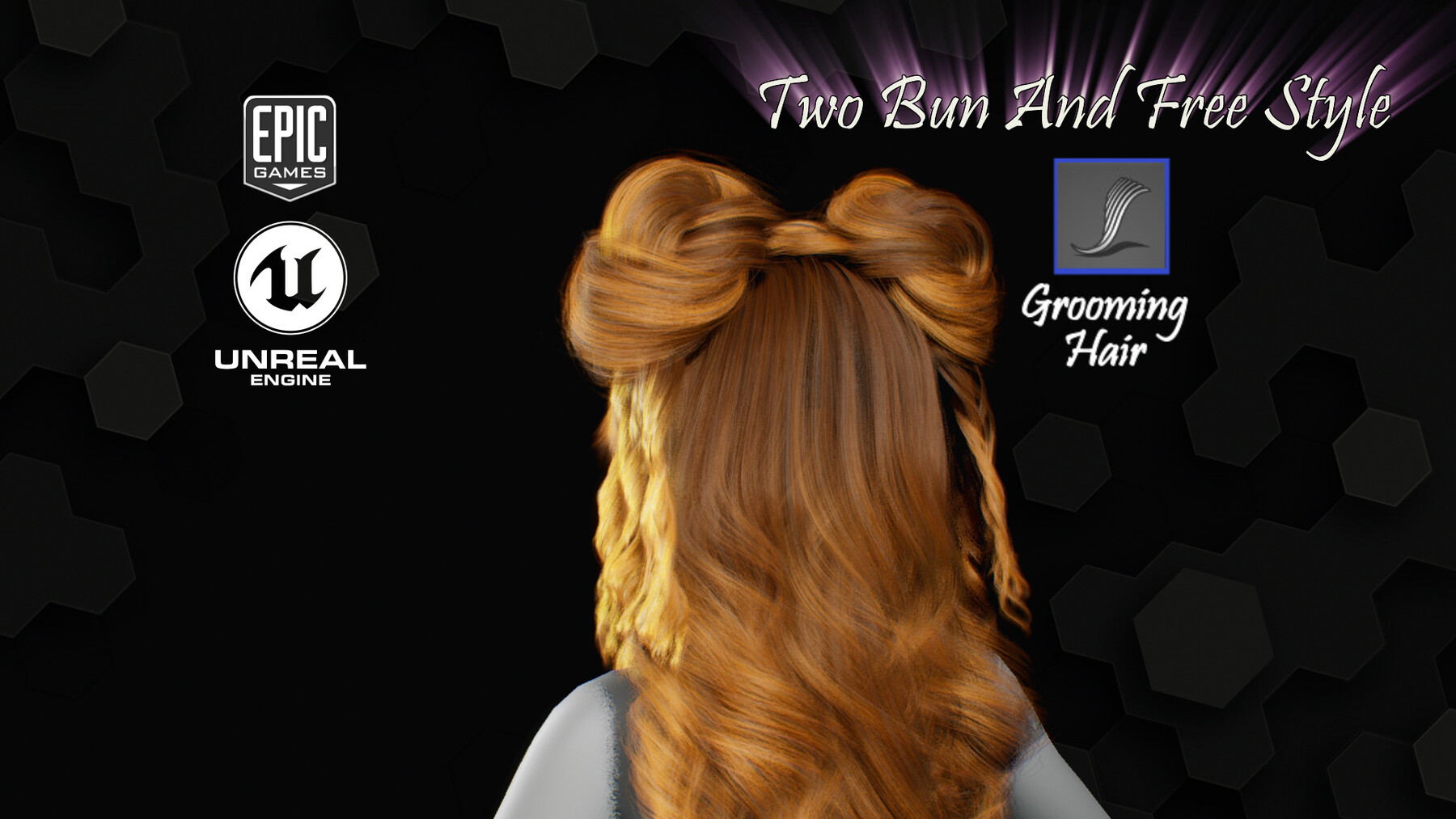 ArtStation - Two Bun And Free Style Groom UE 4 | Game Assets