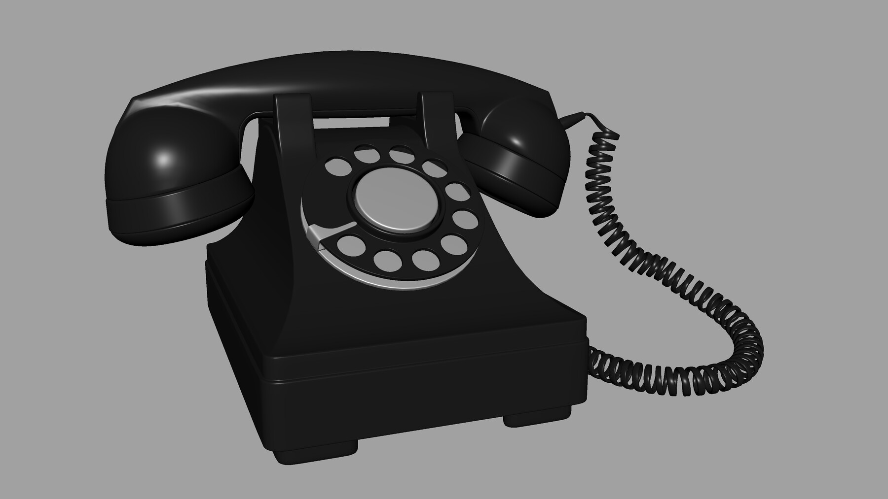 ArtStation - old fashioned phone model | Resources