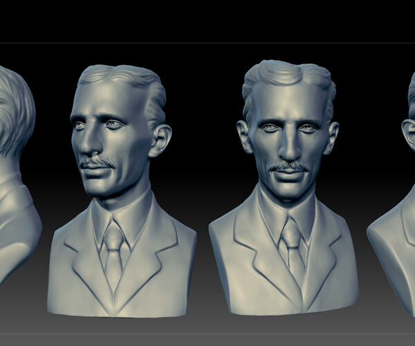 ArtStation - Nikola Tesla statue | Resources