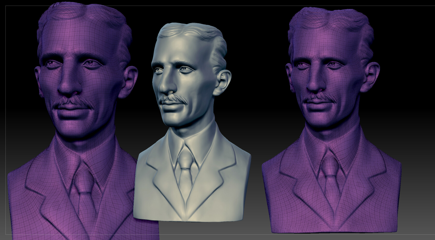 ArtStation - Nikola Tesla statue | Resources