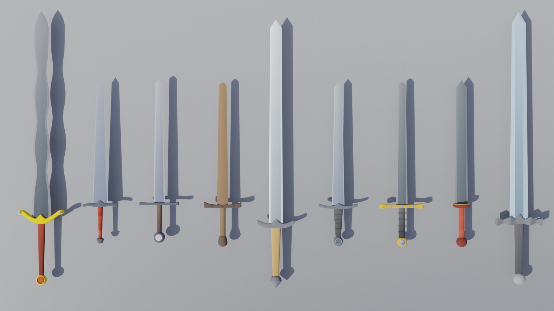 ArtStation - Low-poly Medieval Weapons | Game Assets