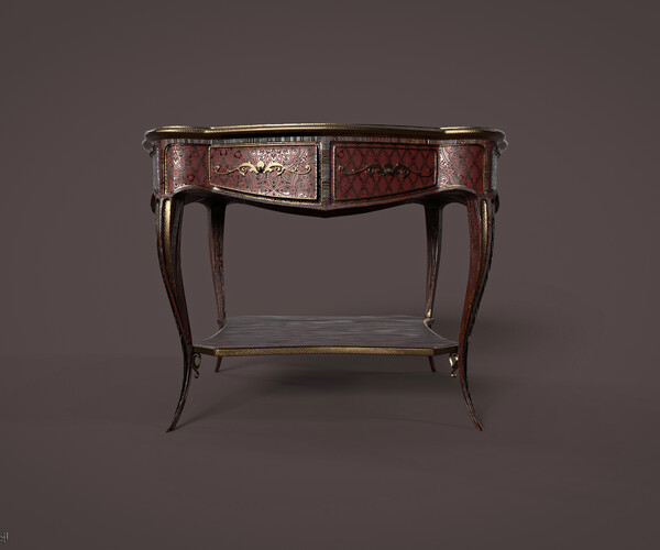 ArtStation - PBR game ready 3D model of table | Game Assets