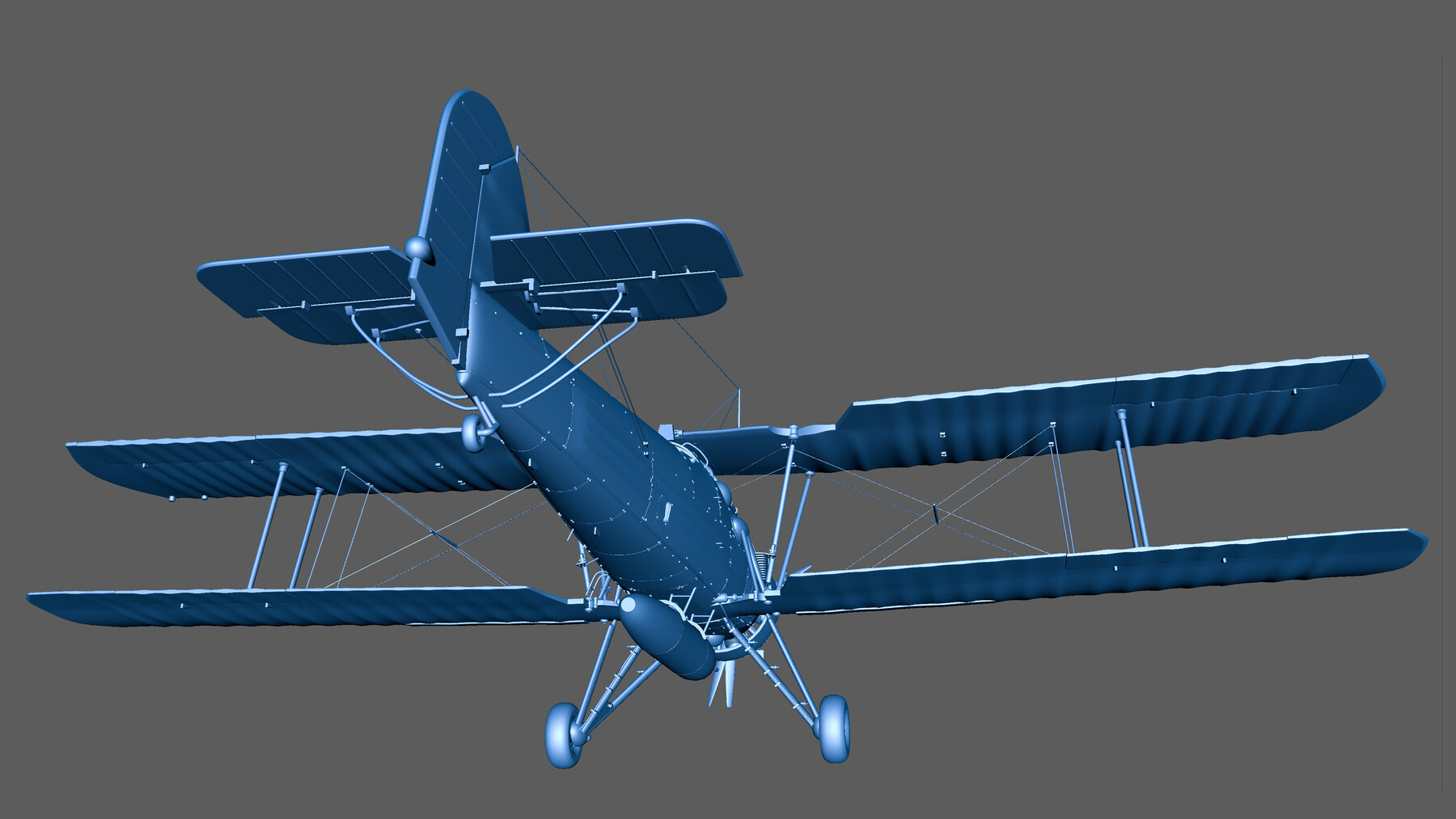 ArtStation - old style double wings airplane | Resources