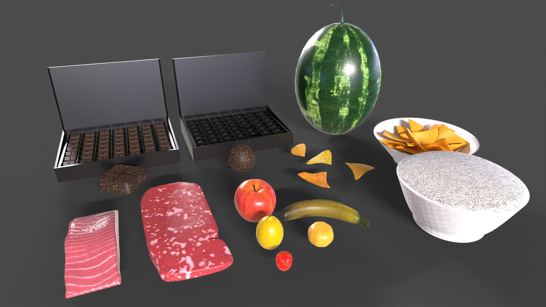 ArtStation - Vegetable Foods Meats and Others Collection | Game Assets