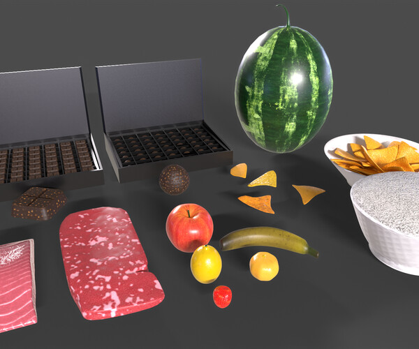 ArtStation - Vegetable Foods Meats and Others Collection | Game Assets