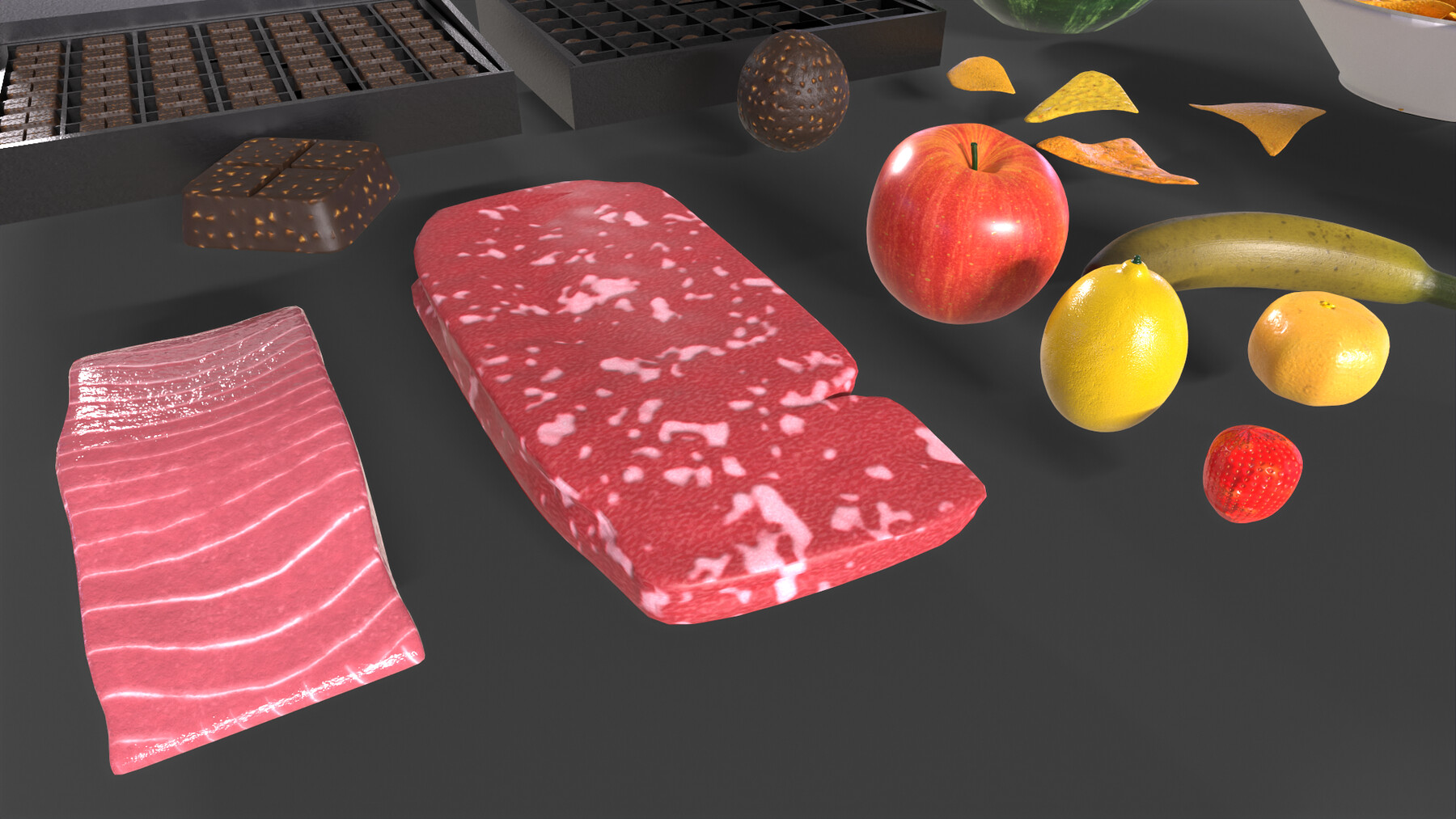 ArtStation - Vegetable Foods Meats and Others Collection | Game Assets