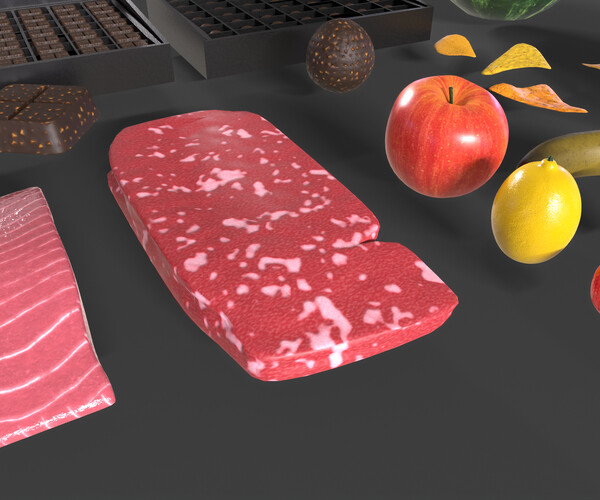 ArtStation - Vegetable Foods Meats and Others Collection | Game Assets