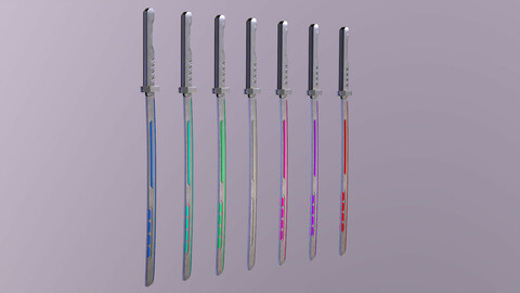 ArtStation - Free Sword [7 Color Presets] | Game Assets