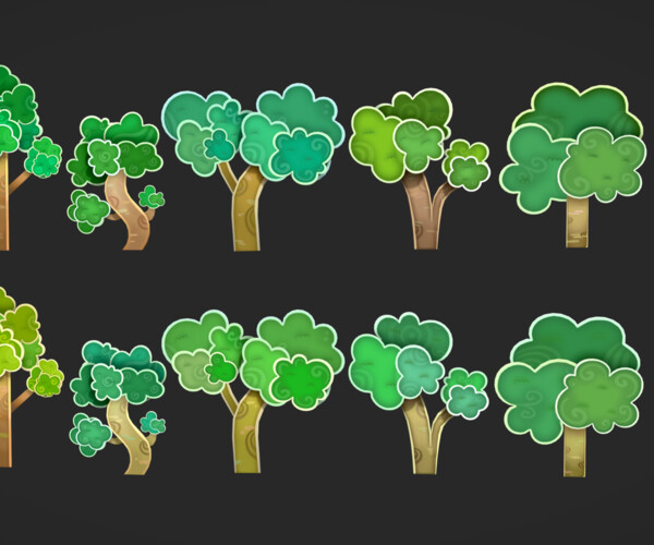 ArtStation - Board Tree | Game Assets