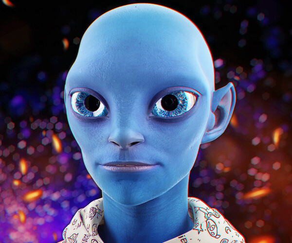 ArtStation - Alien NFT Model with all the source files and textures ...