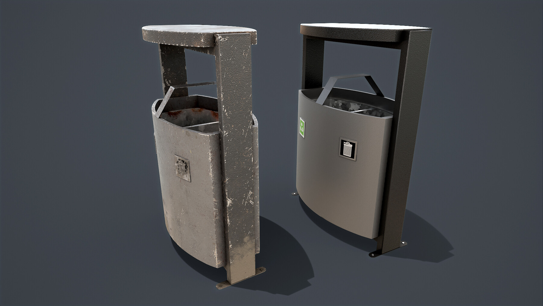 ArtStation - Urban Litter Bin | Game Assets