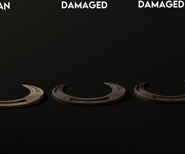 ArtStation - Marvel Studios Moon Knight Crescent Darts 3D Model | Resources
