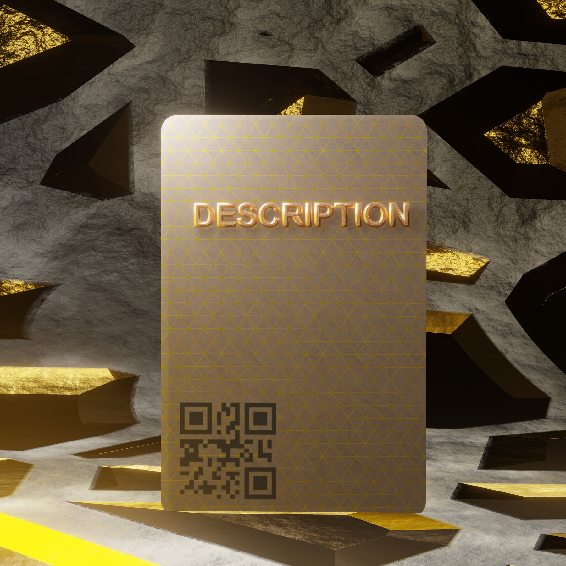 ArtStation - Trading 3D NFT Card EEVEE Rendering Blender Template Card ...