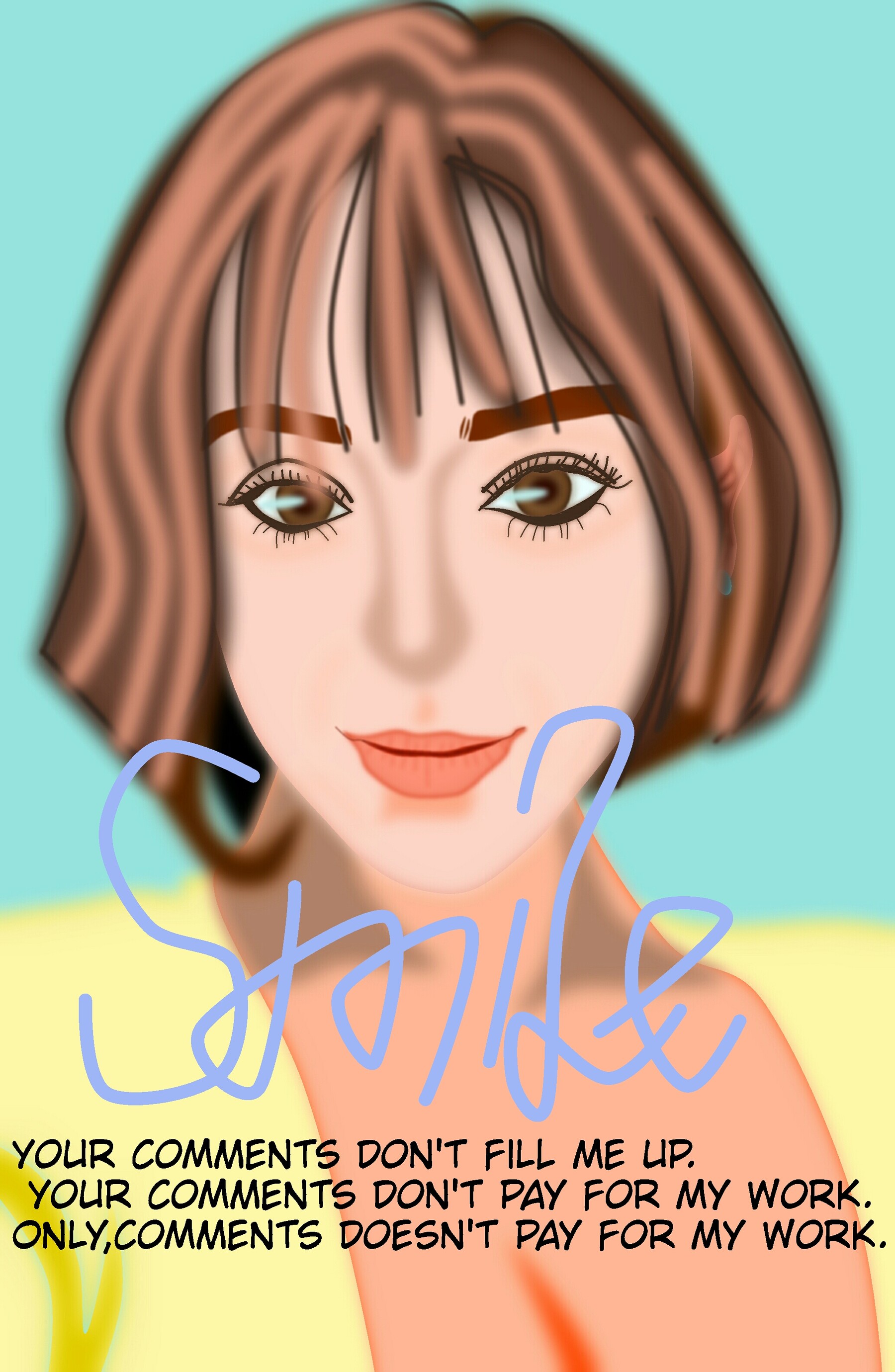 ArtStation - Smile for everyone have bullying me | Artworks