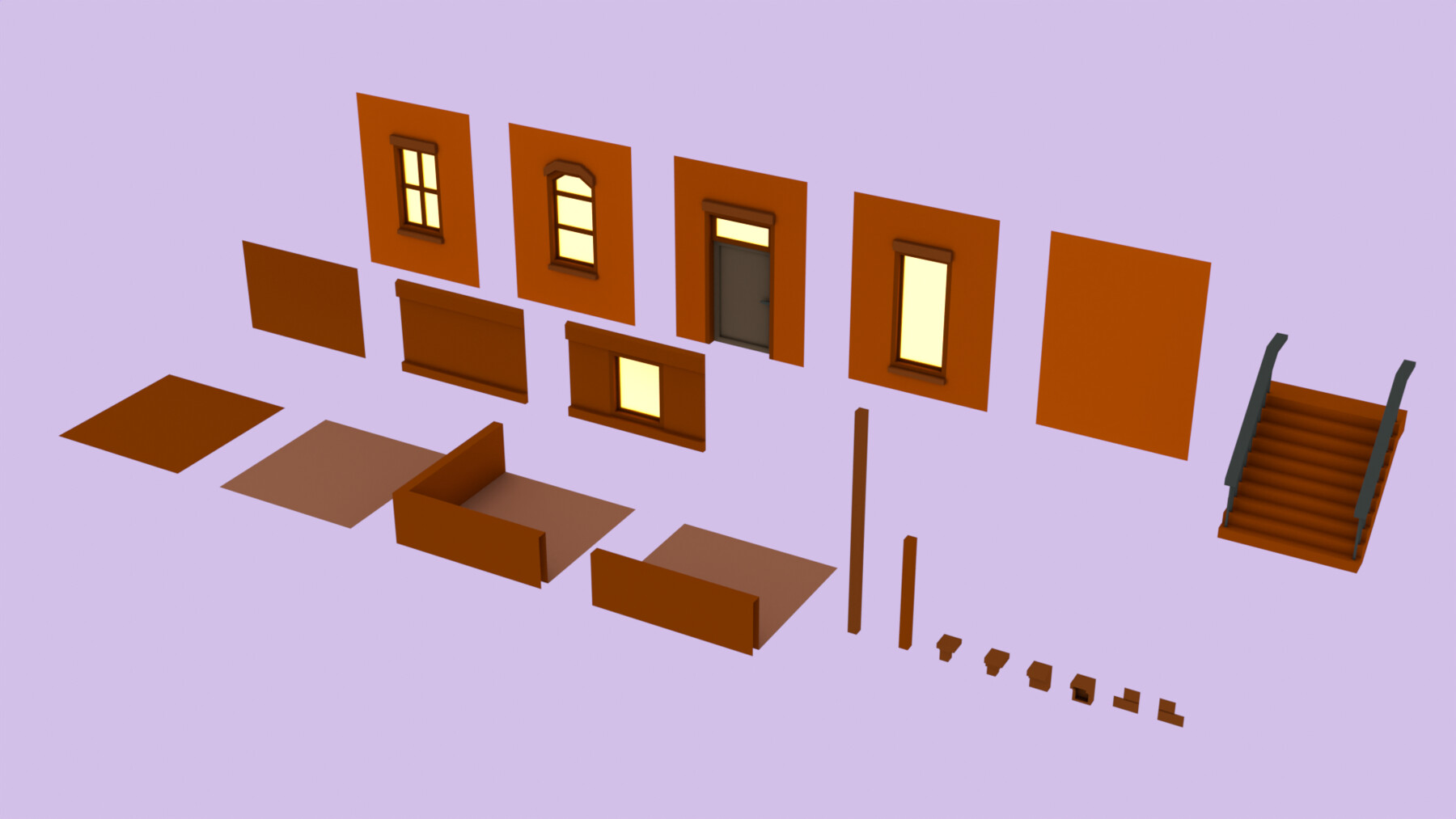 ArtStation - Modular Building (Low Poly) | Resources