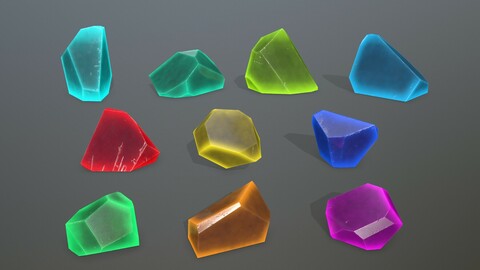 ArtStation - Crystal Set | Game Assets