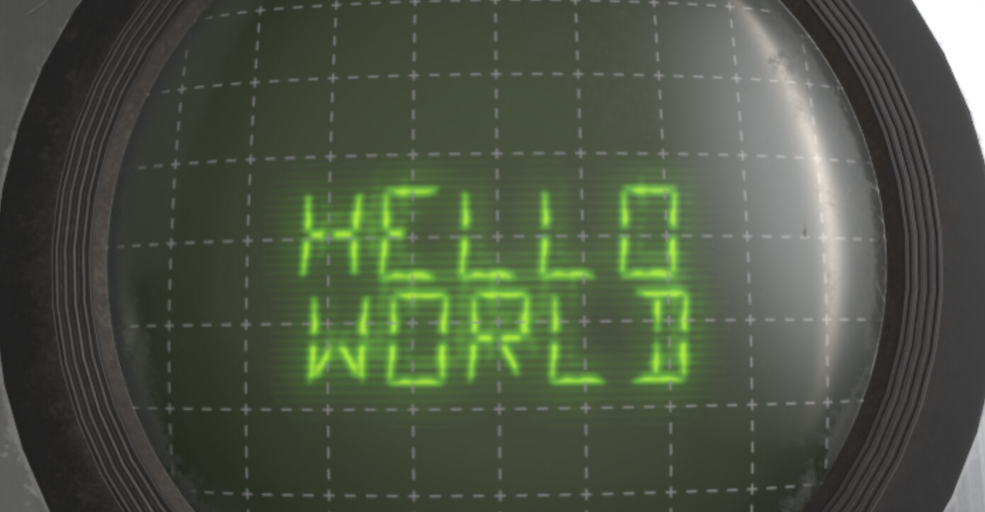 ArtStation - Monochrome Monitor Filter | Resources