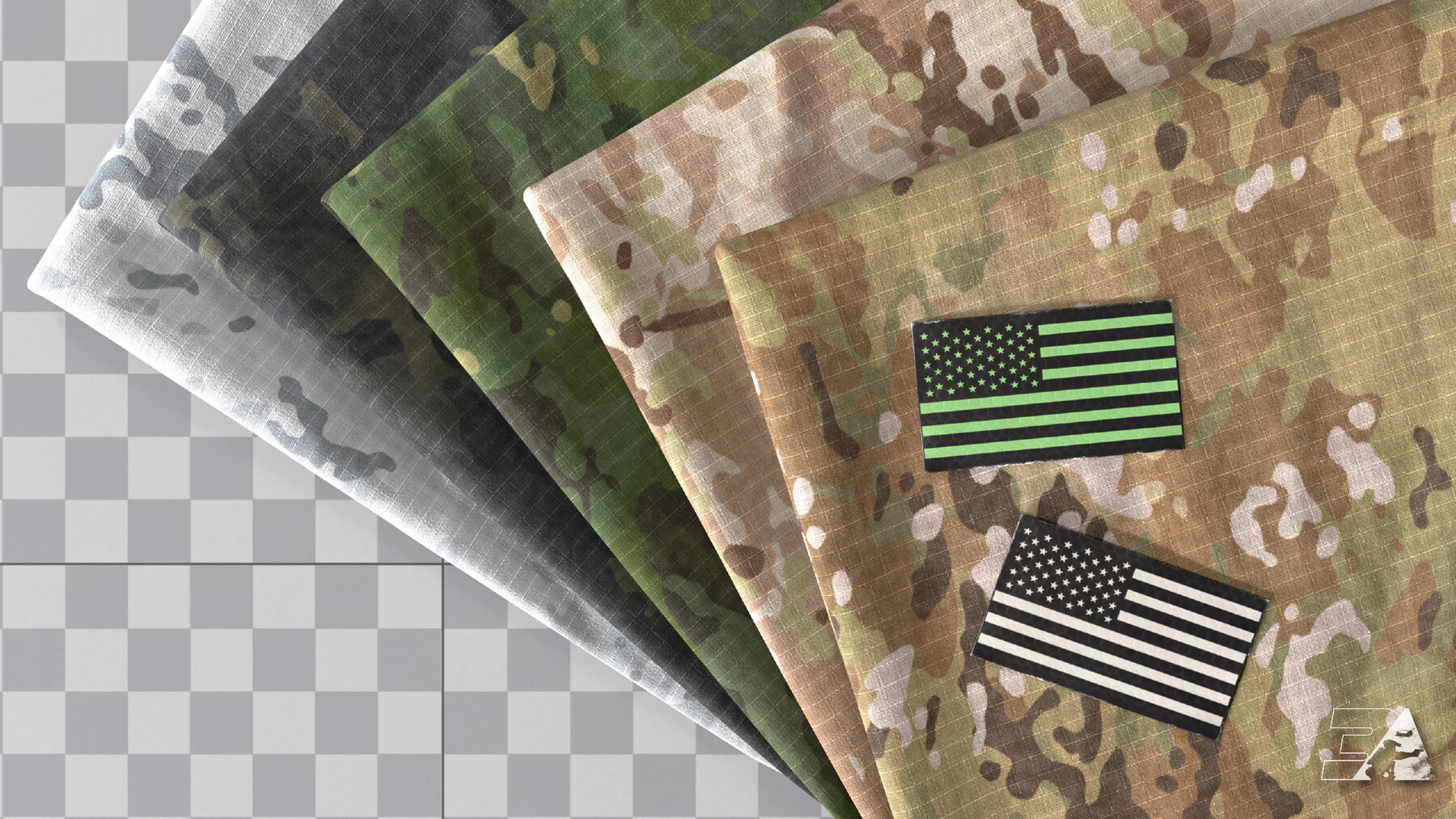 ArtStation - CP Multicam Camo Generator | Game Assets