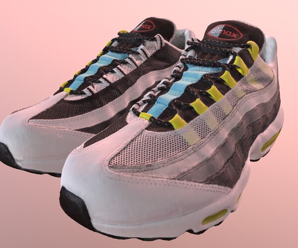 ArtStation - NIKE AIRMAX 95 GREEDY SHOES low-poly PBR | Game Assets