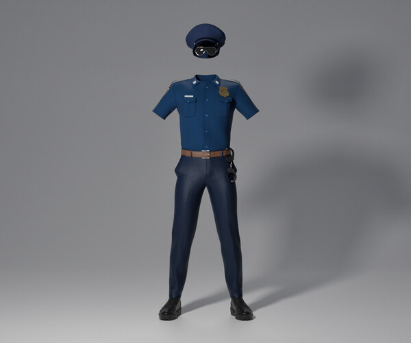 ArtStation - Police Outfit. Daz3D / Clo3D / Blender / Obj / Fbx | Game ...