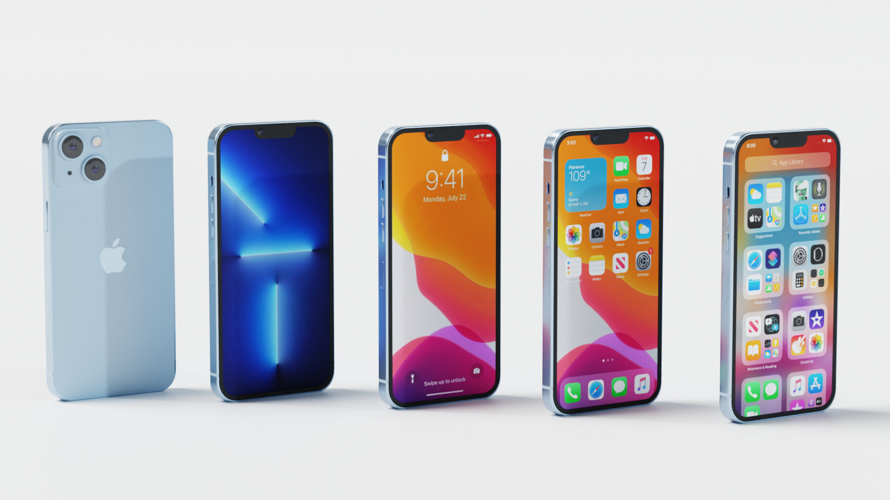 ArtStation - iphone 13 mobile phone All versions high-quality 3D model ...