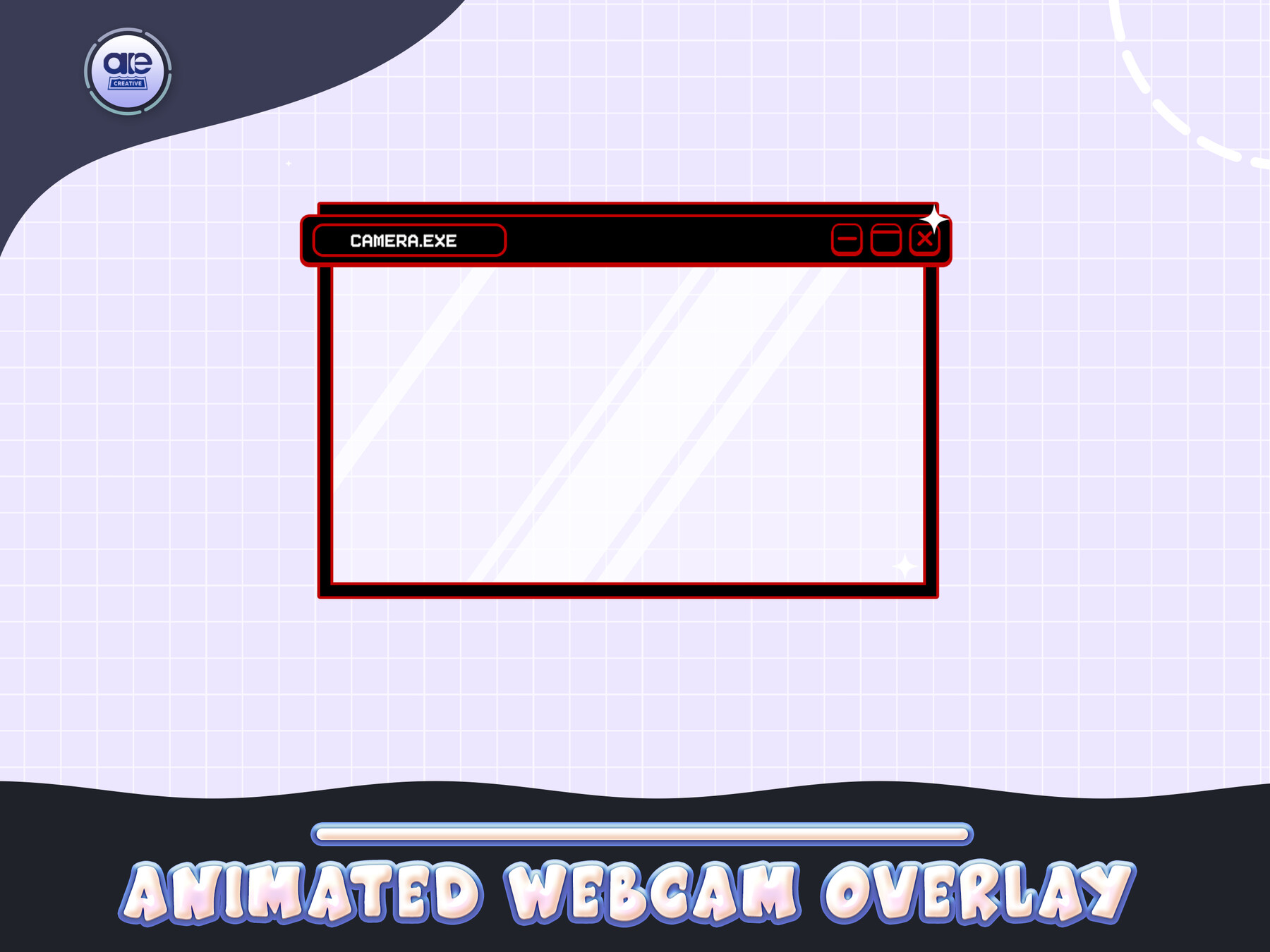 ArtStation - Animated Stream Package Overlay Black and Red Pixels, twitch overlay pixel, Pixel ...