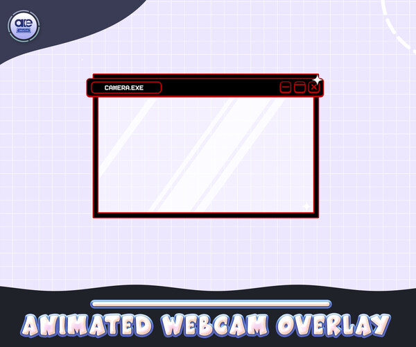 ArtStation - Animated Stream Package Overlay Black and Red Pixels ...