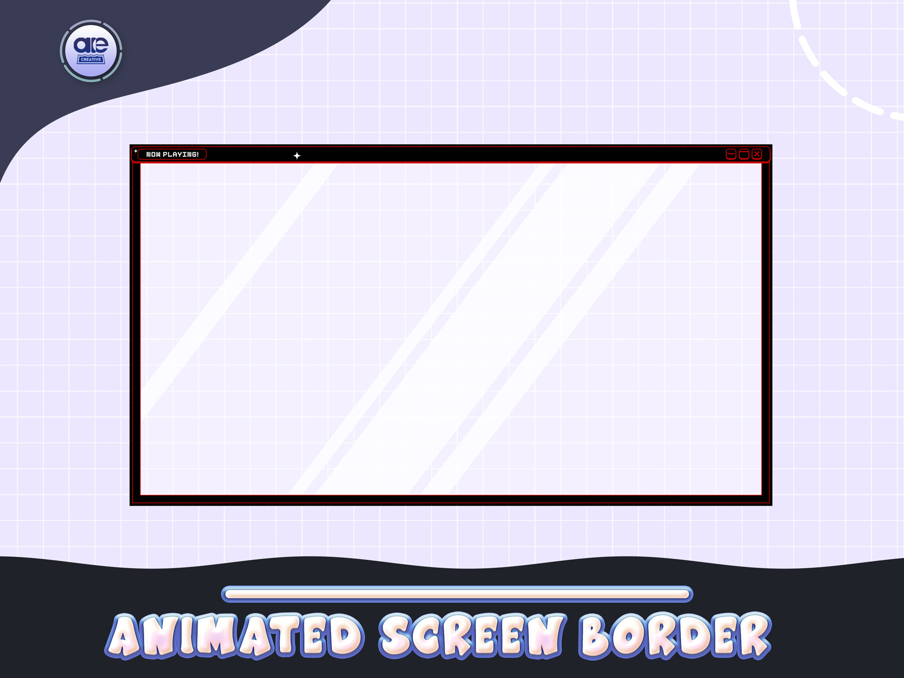 ArtStation - Animated Stream Package Overlay Black and Red Pixels ...
