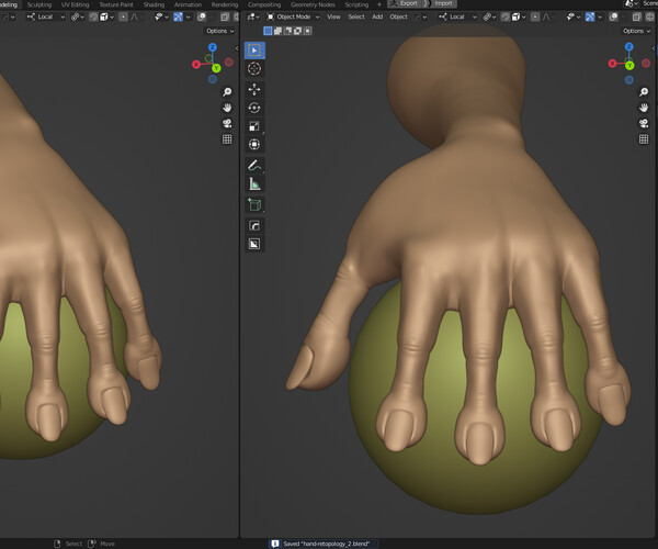 ArtStation - Rigged Stylized Hand - Blender | Game Assets