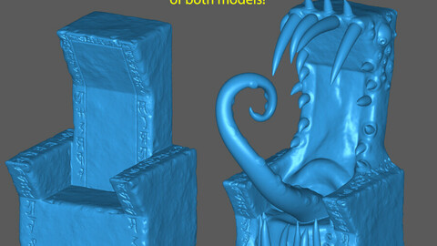 ArtStation - Mimic Throne and Monster Throne / Evil Shapeshifter | Game ...