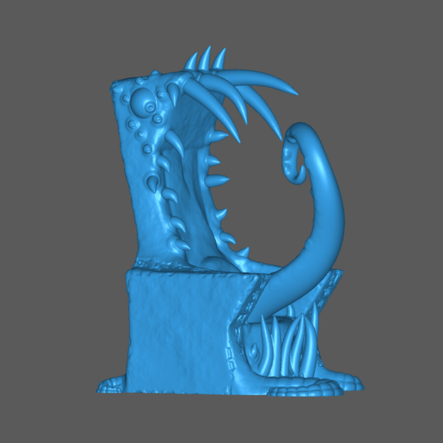 ArtStation - Mimic Throne and Monster Throne / Evil Shapeshifter | Game ...