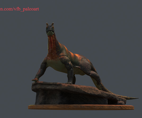 ArtStation - Shringasaurus indicus - Statue for 3D printing | Resources