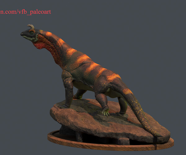 ArtStation - Shringasaurus indicus - Statue for 3D printing | Resources