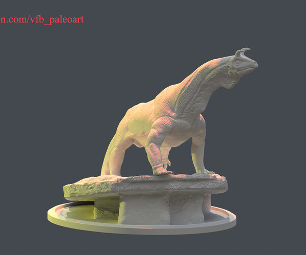 ArtStation - Shringasaurus indicus - Statue for 3D printing | Resources