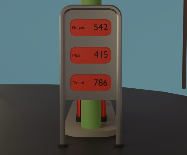 ArtStation - Gas station | Game Assets