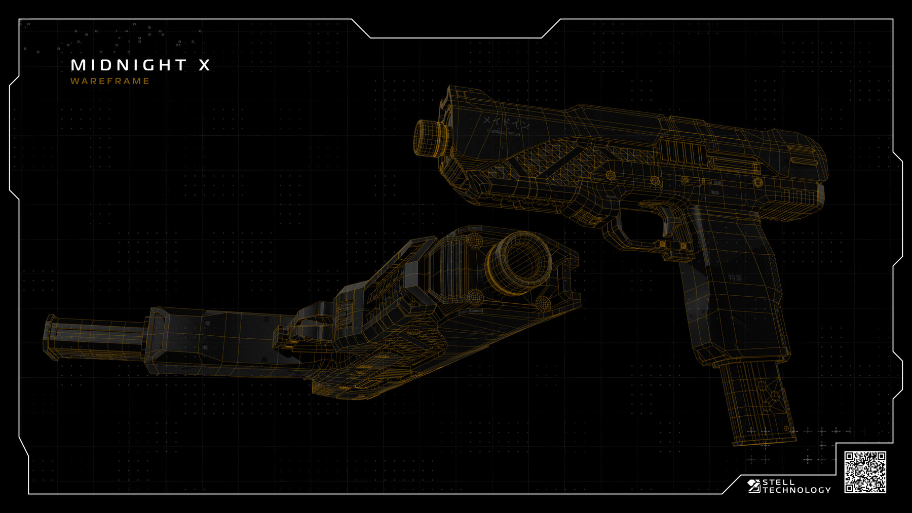 ArtStation - MIDNIGHT X | STELL TECH PISTOL | Game Assets