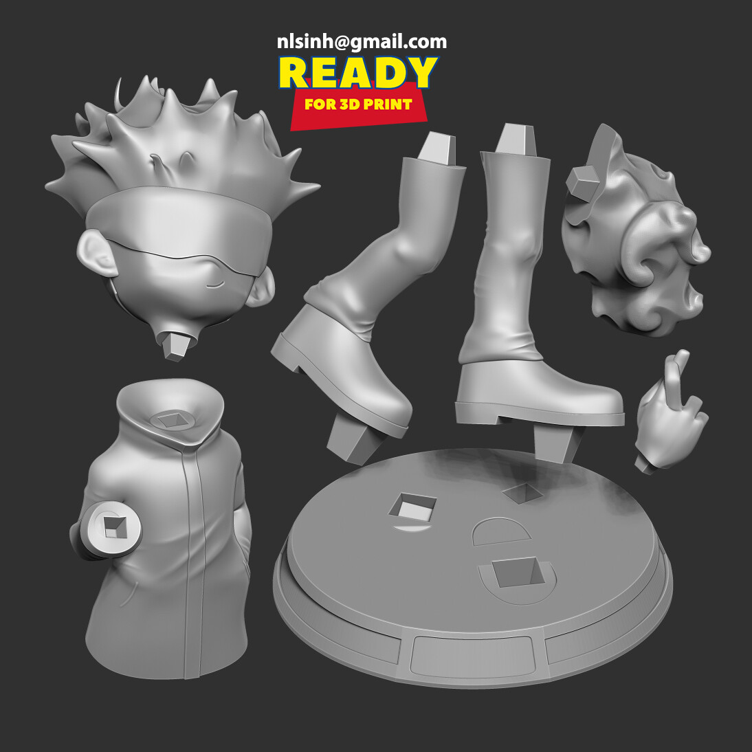 ArtStation - Satoru Gojo chibi | Resources