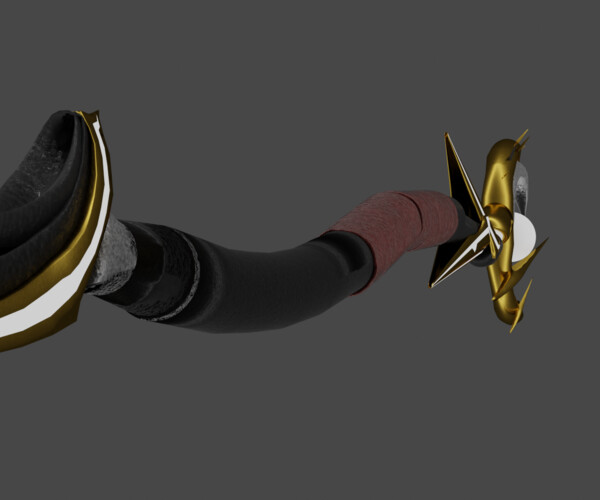 ArtStation - low-poly model of a magic-staff game ready | Game Assets