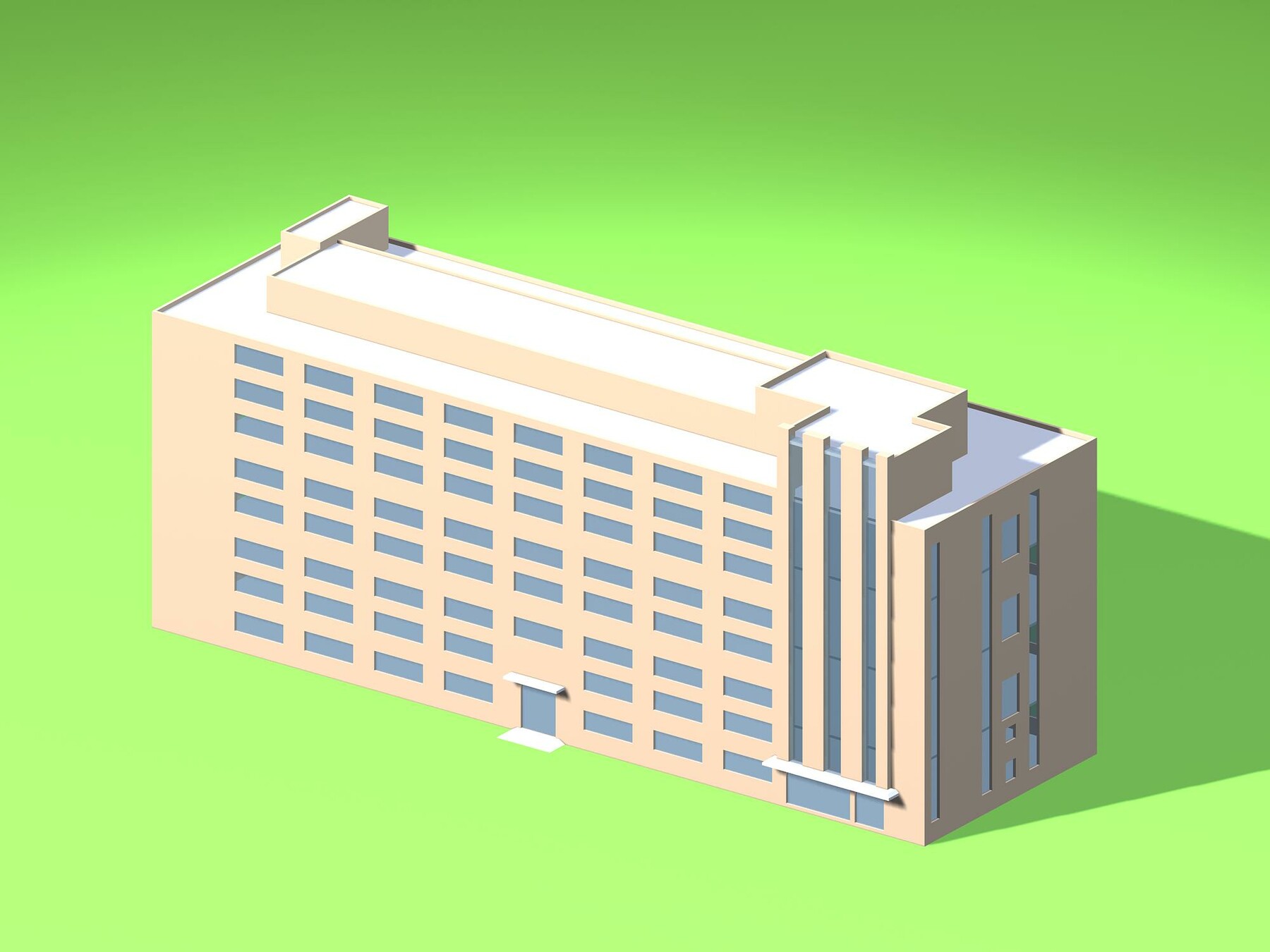 ArtStation - City hotel simple office building - 16 | Resources
