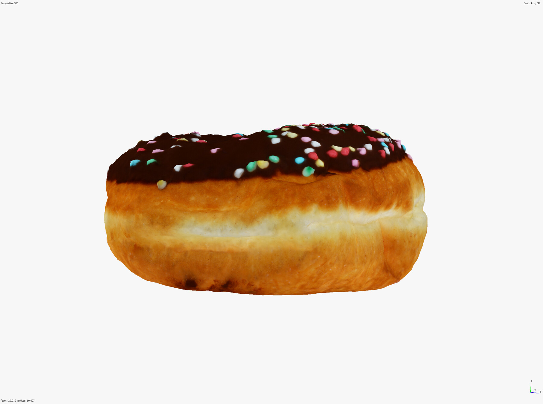 ArtStation - DONUT #2 3D MODEL - LOW POLY \ HIGH POLY - CROSS-POLARIZED ...