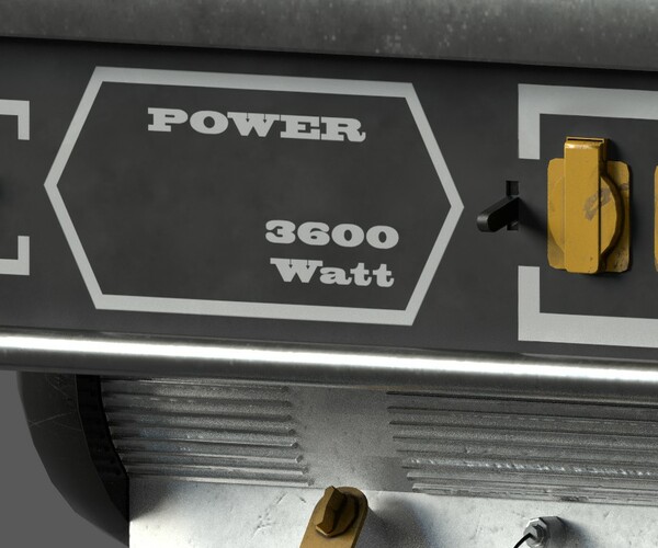 ArtStation - low-poly power engine | Game Assets