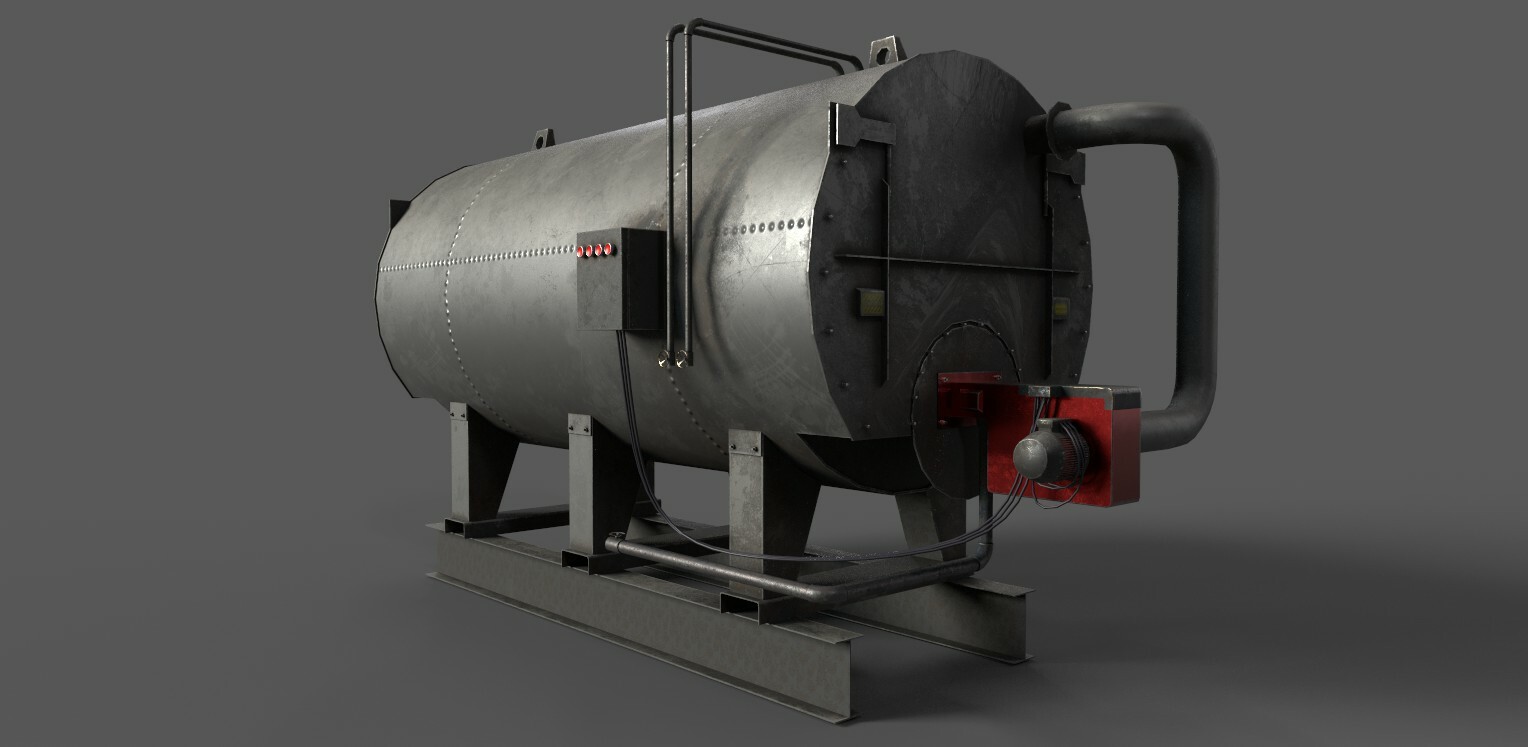 ArtStation - steam boiler | Game Assets