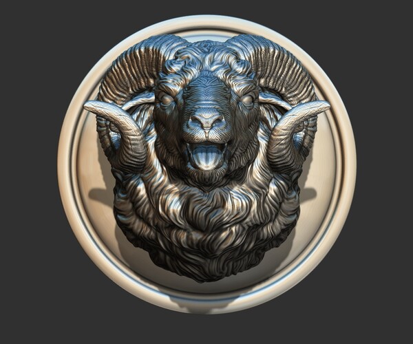 ArtStation - Bleating ram head | Resources