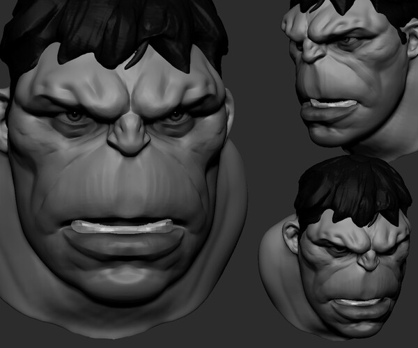 ArtStation - Hulk BaseHead | Resources