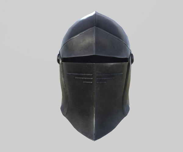 ArtStation - Medieval Fantasy Armet Helmet | Game Assets