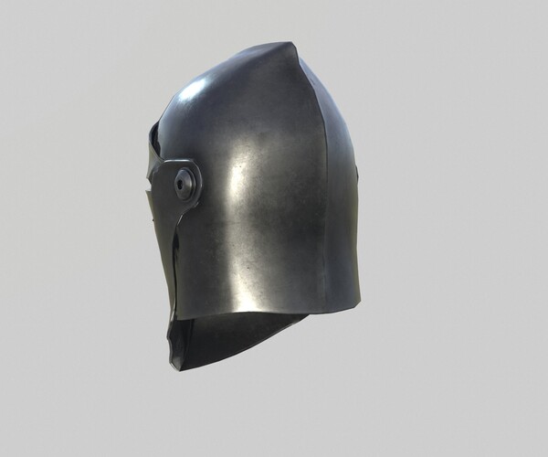 ArtStation - Medieval Fantasy Armet Helmet | Game Assets