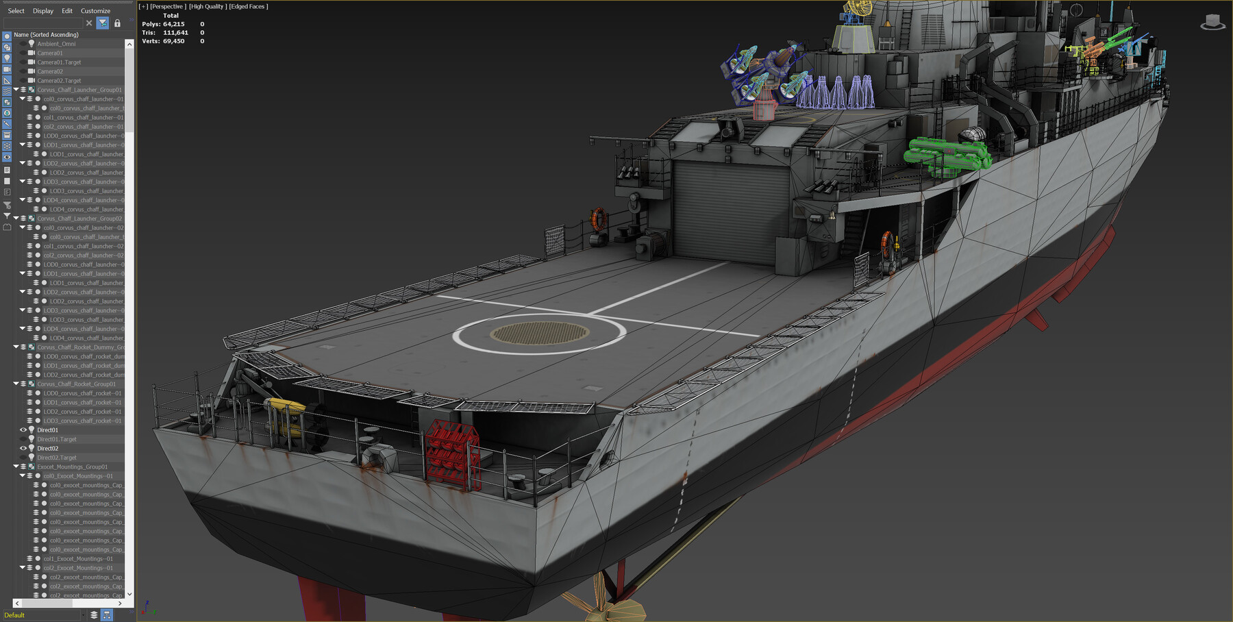 ArtStation - Amazon-Class Type 21 Frigate | Game Assets
